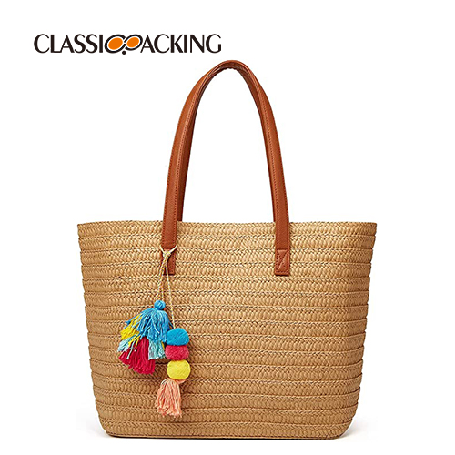 Trendy Straw Beach Bags Wholesale - Classic Packing